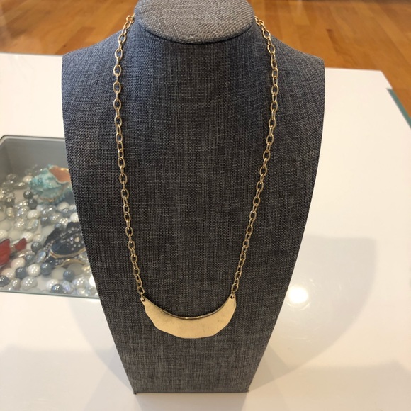 Jewelry | 2 Gold Tone Scratch Texture Fashion Necklace | Poshmark